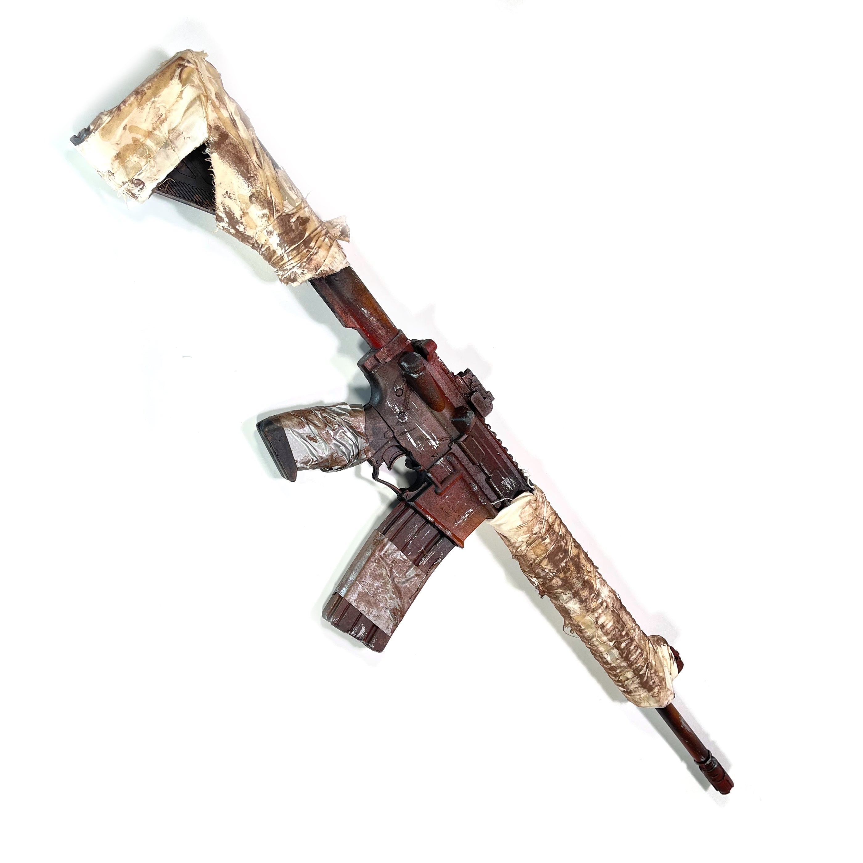 AR-15 Style Assault Rifle Inert Foam Prop Replica with Permanent Magaz ...