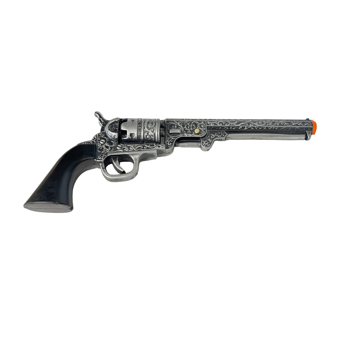 Silver-Engraved Foam Rubber Revolver Prop — NewRuleFX.com