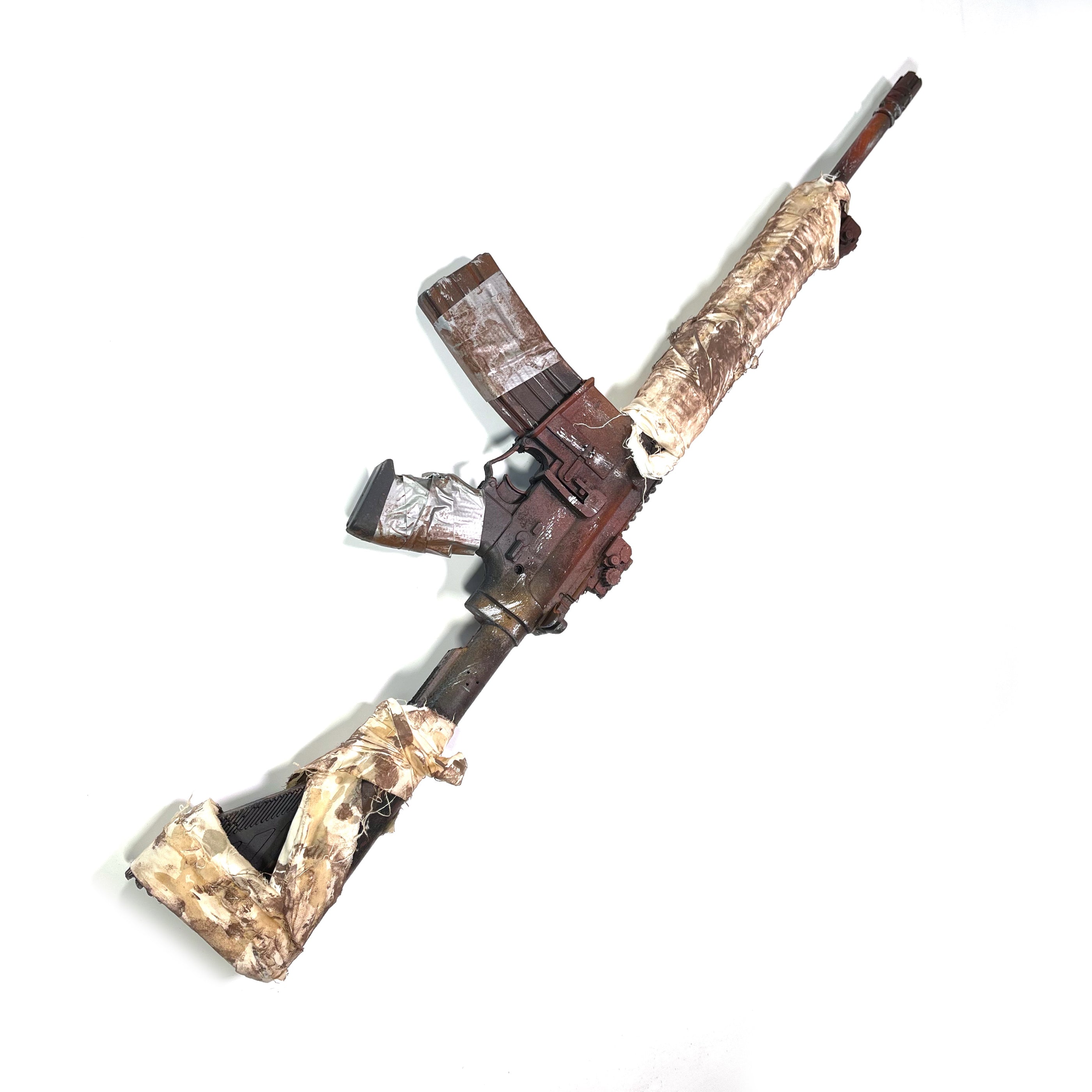 AR-15 Style Assault Rifle Inert Foam Prop Replica with Permanent Magaz ...